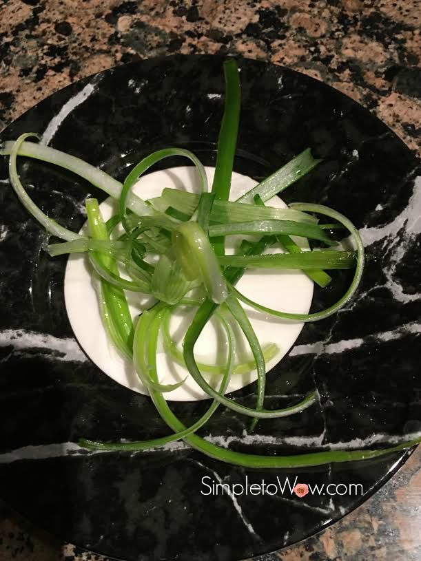 Scallion Confetti Curls: A Simple Garnish | simple to wow