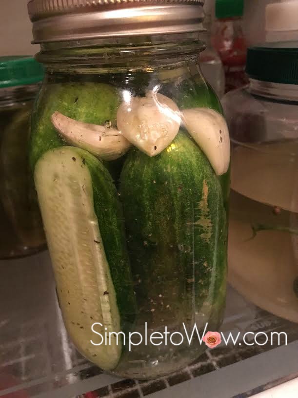 Simple 4-Ingredient Homemade New Pickles | simple to wow
